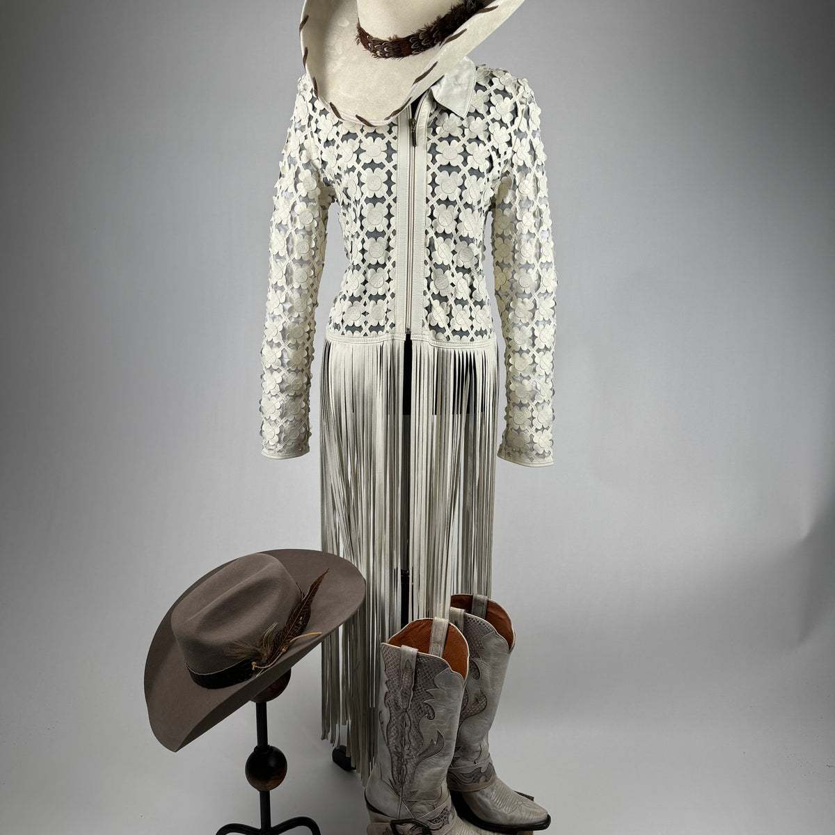 Daisy Whip Fringe Leather Duster – Animo Hat & Apparel