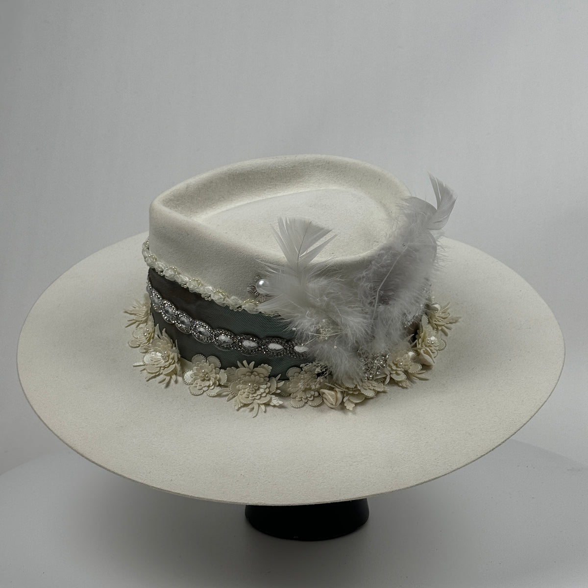 White Embellished Rancher Hat – Animo Hat & Apparel